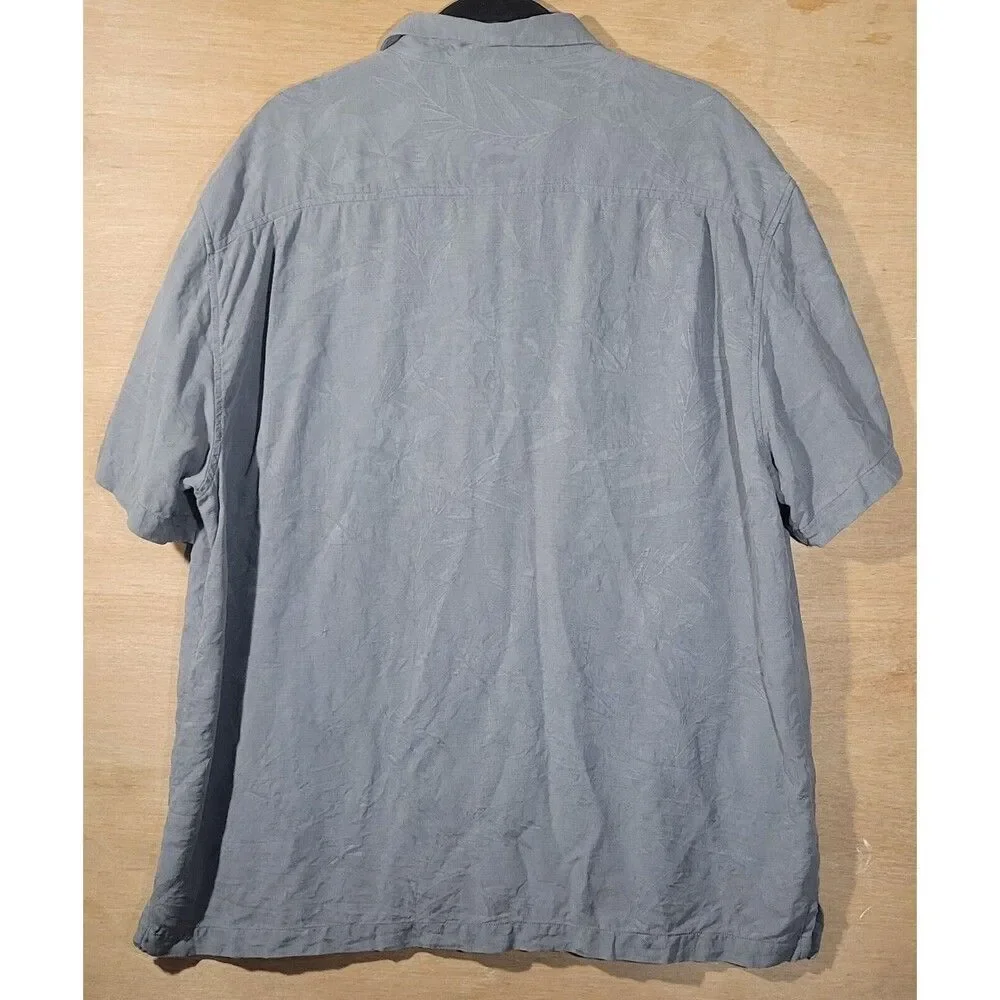 Tommy Bahama | Shirts | Tommy Bahama Size 2xl Color Grey Silk 0 Floral ...